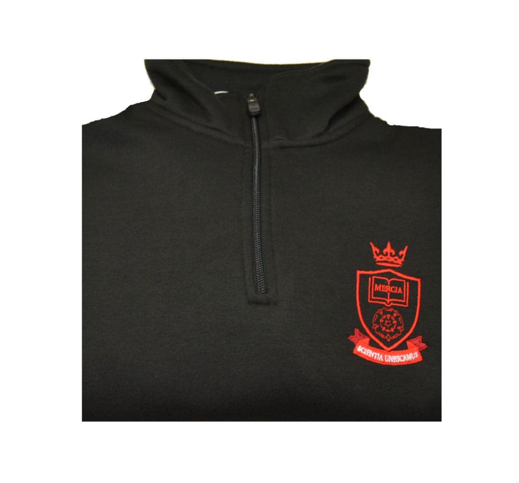 Mercia School 1/4 Zip PE Top - Whittakers School Wear