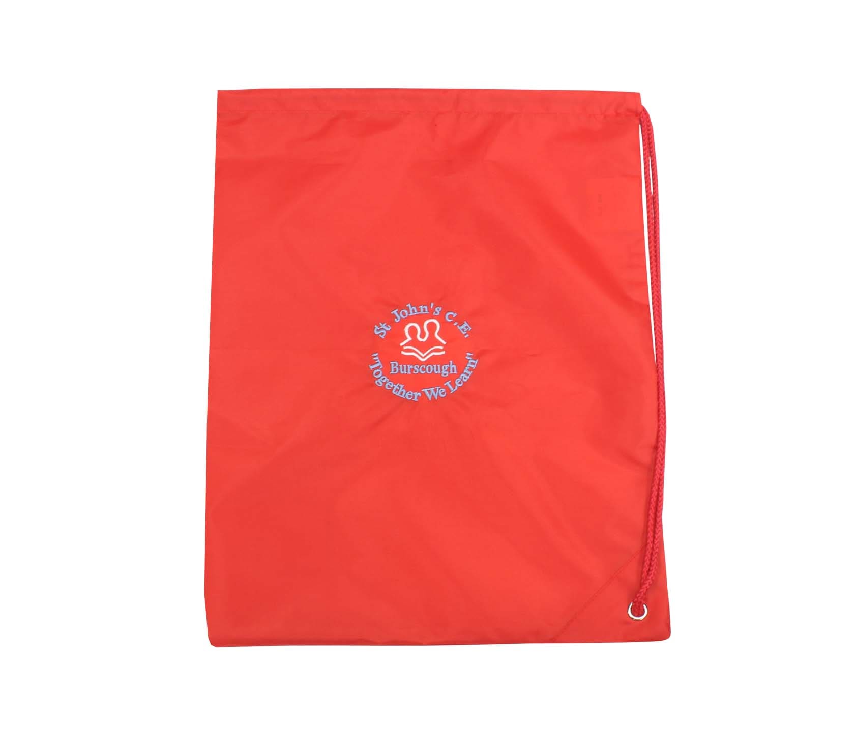 St John's C.E. Burscough Red PE Bag - Whittakers School Wear St John's C.E. Burscough Red PE Bag - Whittakers School Wear
